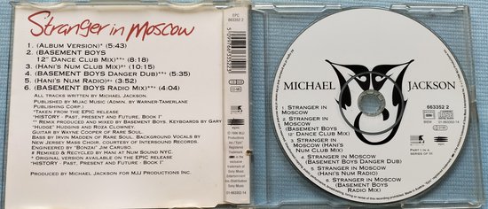 Michael Jackson – Stranger In Moscow (1996) CD, Maxi-Single, CD1 ...