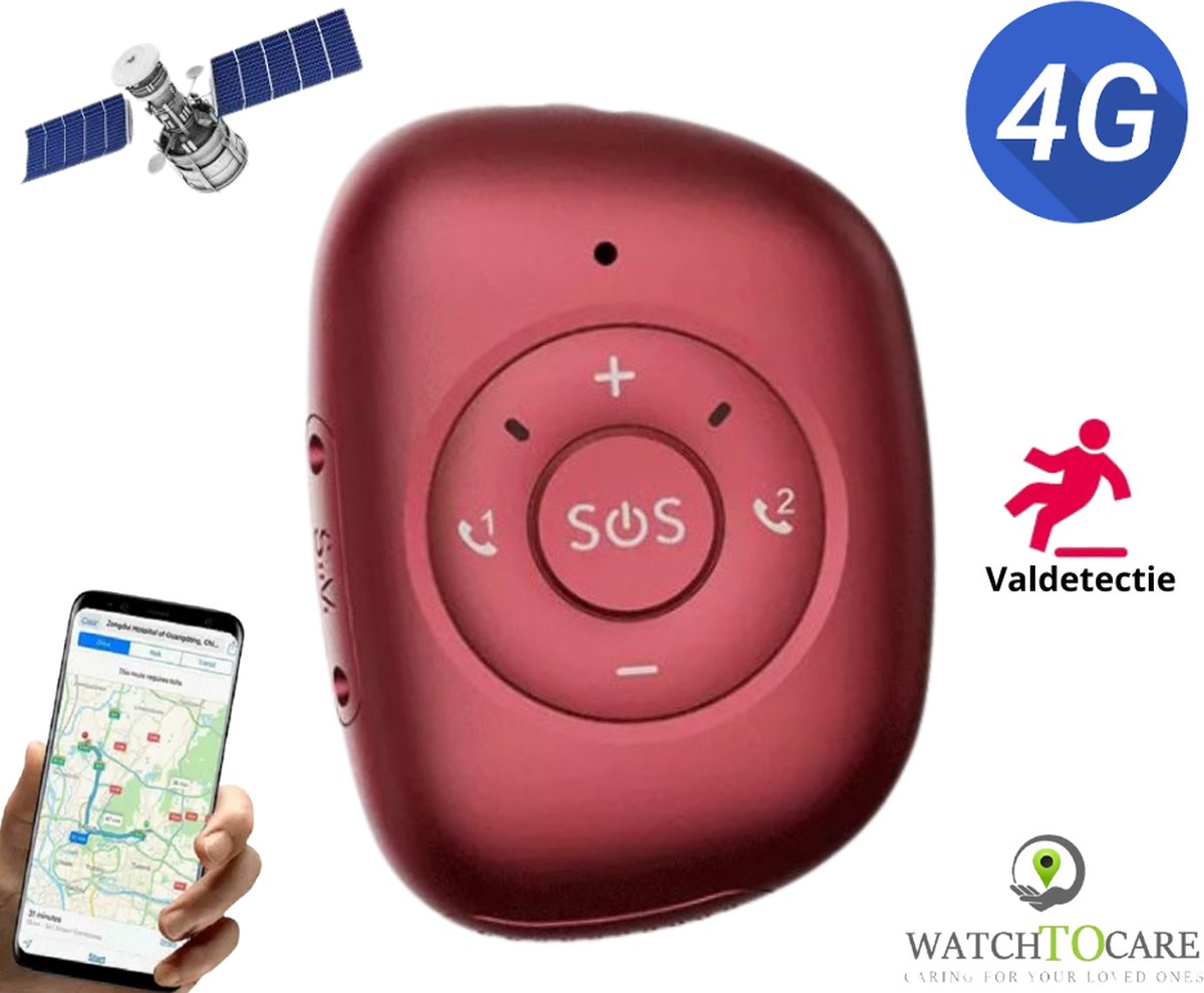 WatchToCare WTC 22 S - GPS Alarmknop Senioren - SOS knop - Noodknop ...