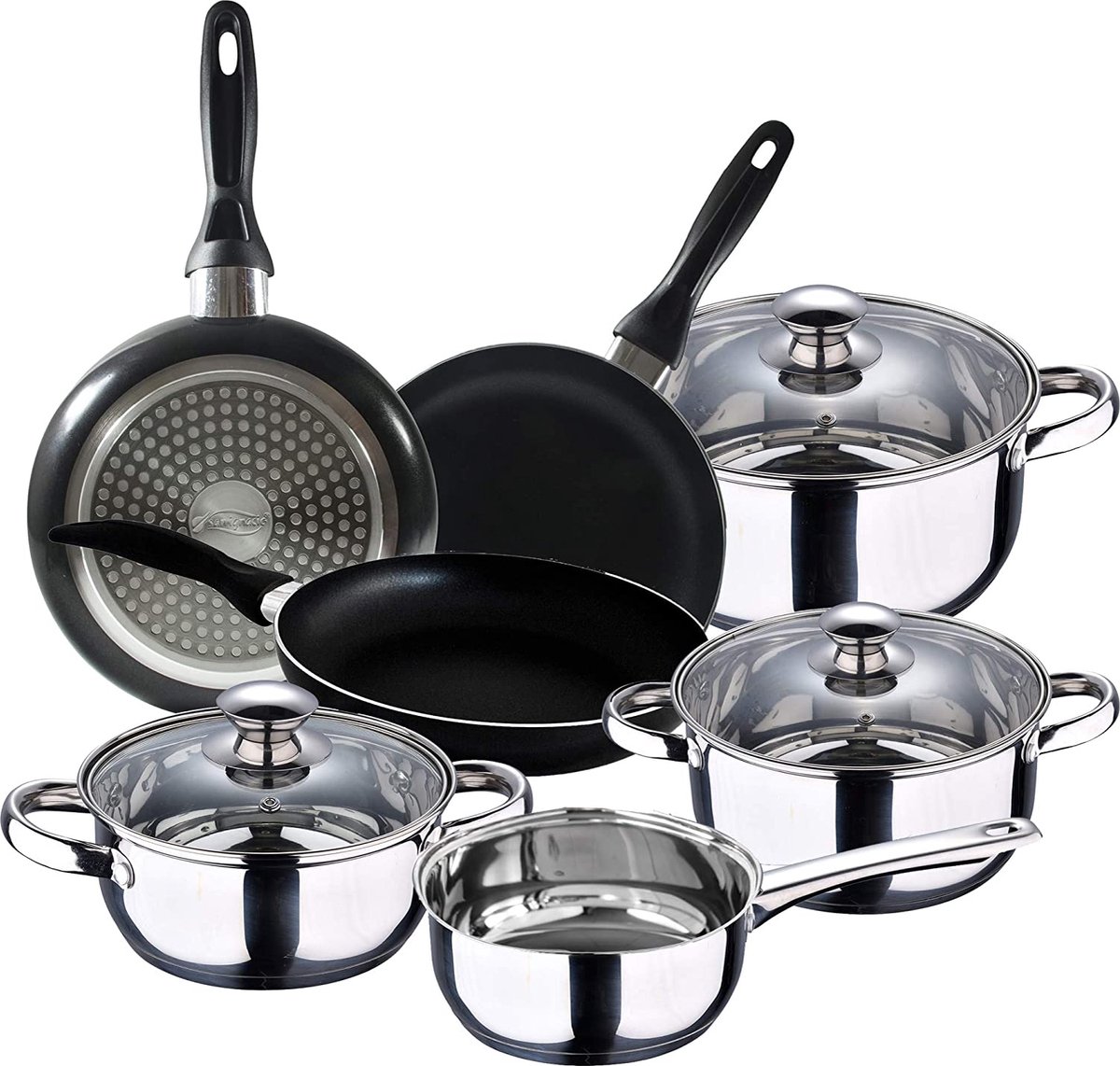 kookpotten / pannen set - Non-stick / Koekenpannenset, frying pan set ...