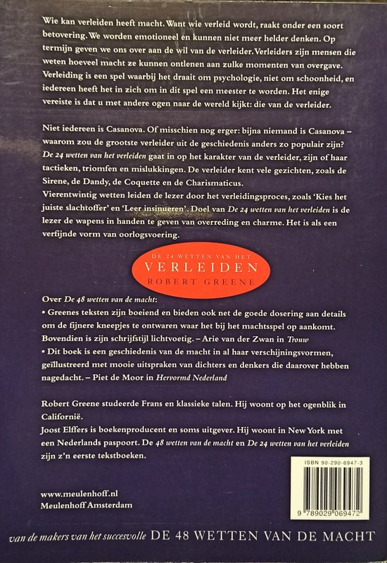 24 Wetten Van Het Verleiden, Robert Greene | 9789029069472 | Boeken | bol
