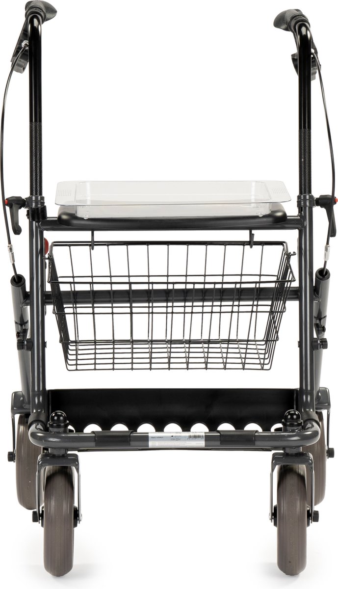 Inklapbare / opvouwbare rollator Donkergrijs - Inclusief dienblad ...