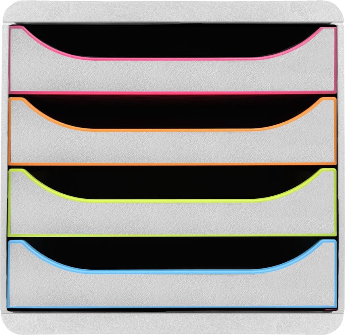 Exacompta Desk caisson à tiroirs Big-Box Black Office avec 4 tiroirs ...