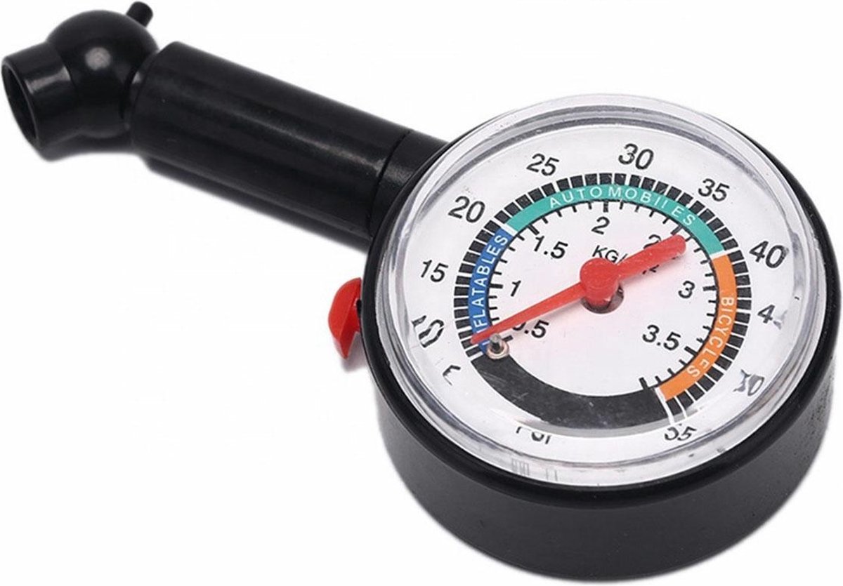 Bandenspanningsmeter I Analoog I Auto Banden Spanning Meten I Tot 55 PSI | bol.com