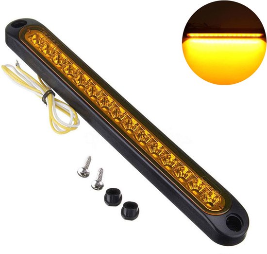 Gele Zijmarkering LED Bar Strip Geel Ledbar DRL Universele Lichtbalk ...