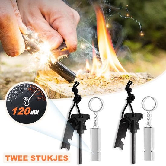 Evoland 3-in-1 Magnesium Stick Vuurstarter Met Handvat - 2 Stuks ...