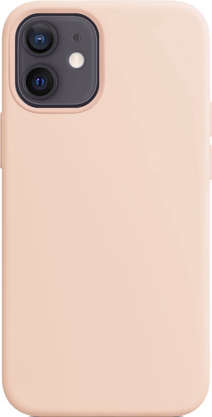 Geschikt voor: iPhone 12 Siliconen Back Cover - Pink Sand | bol