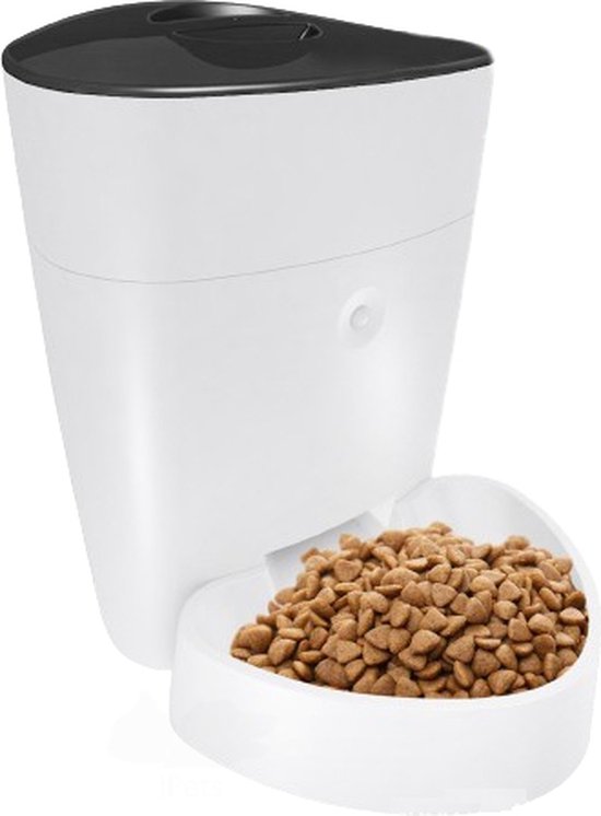 ipets automatische Voerbak Kat en hond- Voerinhoud 4 liter -Voerdispenser - max.8... | bol.com
