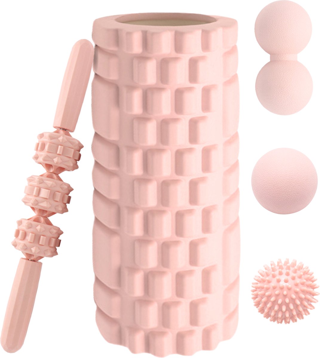 5 Delige Foam Roller Set - Trigger Point Massage Roller - Massage bal ...