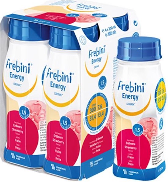 Frebini Energy Drink 200ml Fraise/aardbei | bol