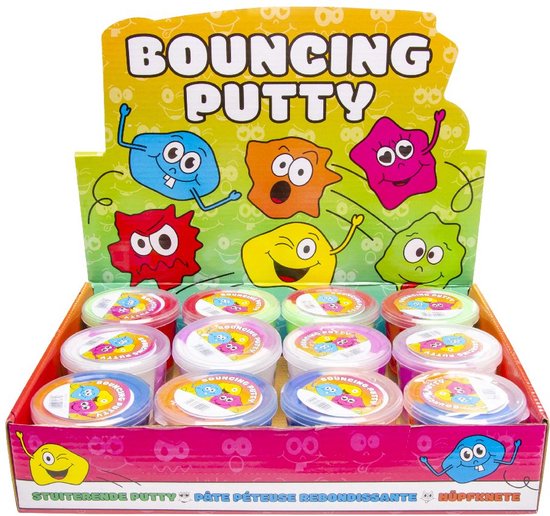 4 Stuks XL Putty - Stuiter Putty - Neon - Multikleur - Bouncing Putty - Speelgoed | bol