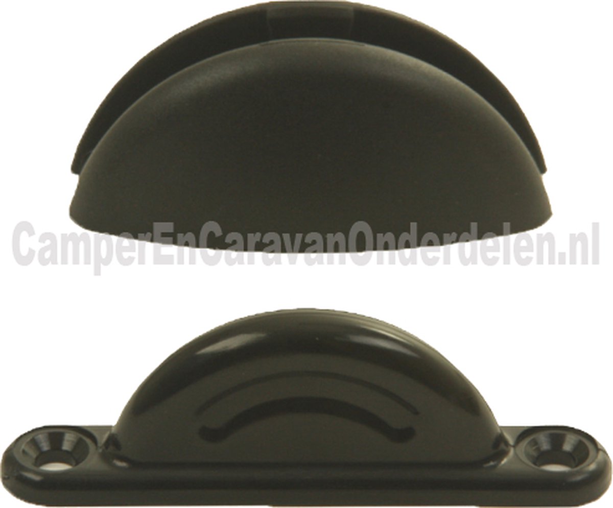 Deurvanger Plopp Zwart 2-delig | bol