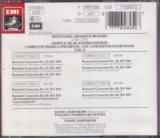 The Complete Piano Concertos volume 2 - Wolfgang Amadeus Mozart - English Chamber... | bol