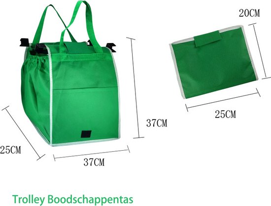 Trolley boodschappentas-Handige Winkelwagentas - Winkelkar Tas ...