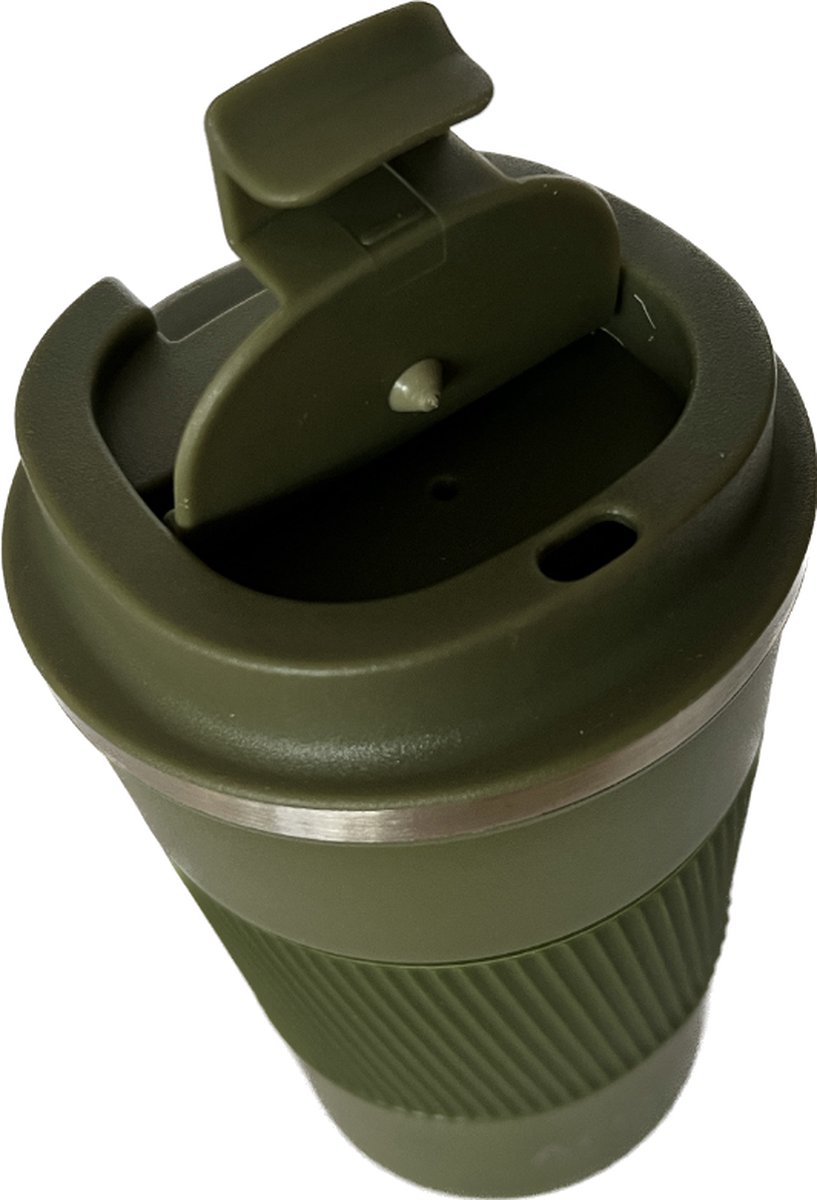 koffie to go beker | coffee to go | isolerende beker donker groen ...