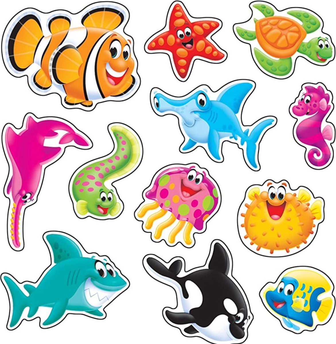 Zeedieren Stickervellen - Oceaan Dieren Stickers - Stickers Kinderen - Knutselen... | bol.com