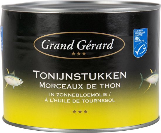 Grand Gérard Tonijn, MSC in olie - Blik 1,7 kilo | bol