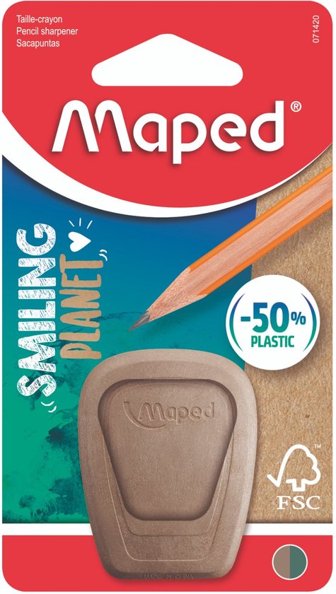 Maped Smiling Planet potloodslijper Pulse, 1-gaats | bol
