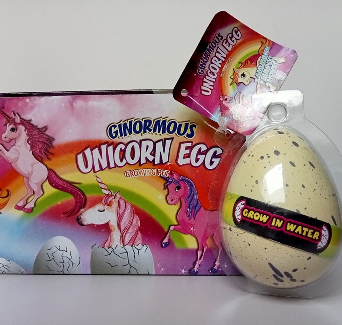 Unicorn egg unicorn groei ei 7 cm verrassing. | bol.com
