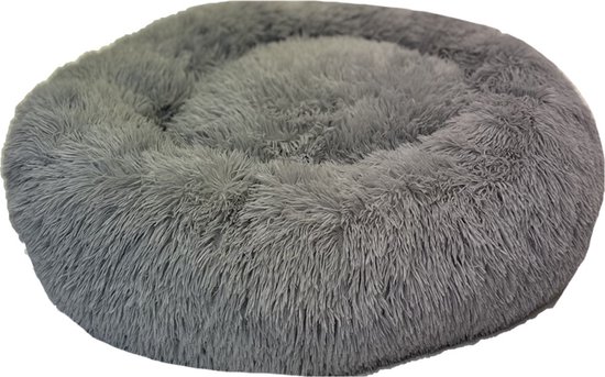 Hondenmand - hondenbed - donut hondenmand - 80cm - grijs | bol