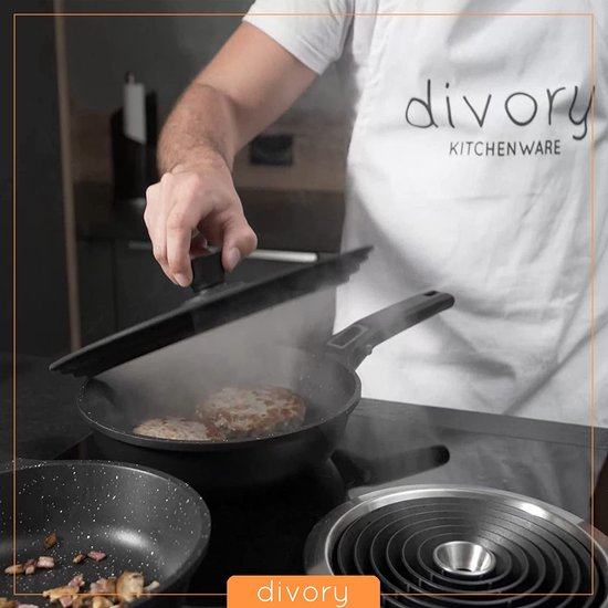 Universele Deksel 24, 26 en 28 cm- Pannendeksel Glazen - Spatdeksel met Gegradueerde... | bol