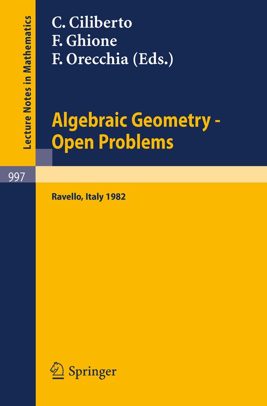 Algebraic Geometry - Open Problems | 9783540123200 | Boeken | bol