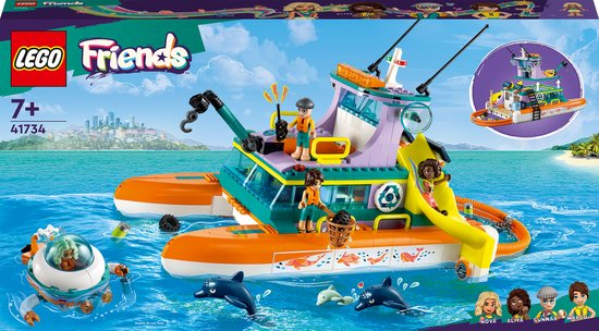 LEGO Friends Reddingsboot op zee Speelgoed Boot Set - 41734 | bol.com