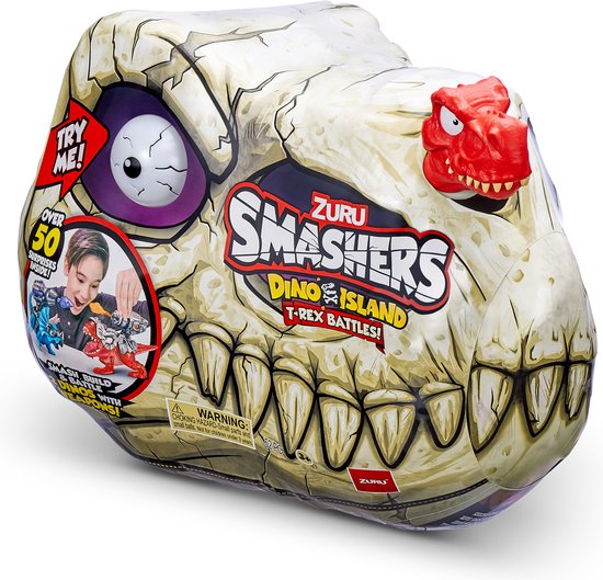 Smashers dino island t-rex battle playset | bol.com