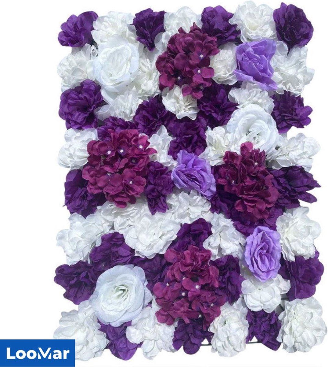 LooMar Bloemenwand - Kunstbloem - Kunsthaag - Decoratie - Greenwall ...