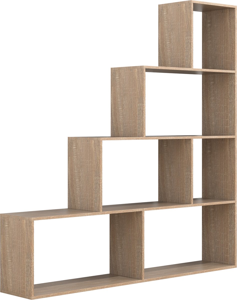 VCM Holz Stand Treppenregal Stufenregal Standregal Raumteiler ...