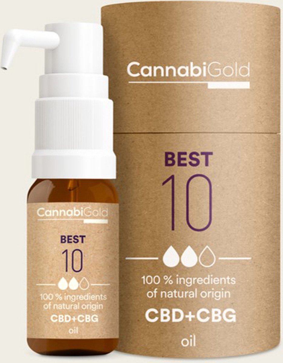 CannabiGold CBD+CBG oil 1000mg - 100% natuurlijke oorsprong | bol.com