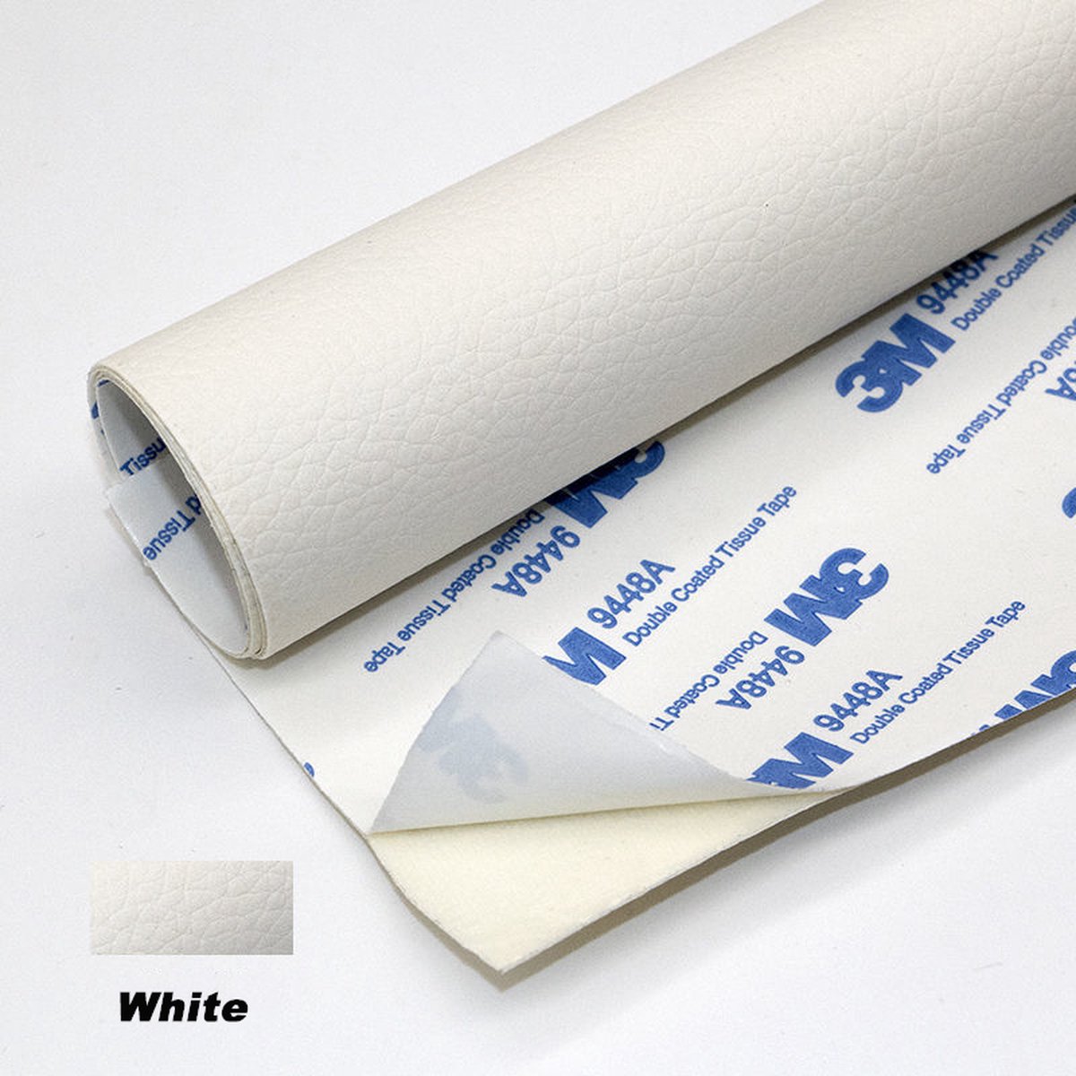 Zelfklevend Kunstleer - Wit - 20x30cm - 3M Sticker - Reparatiedoek ...