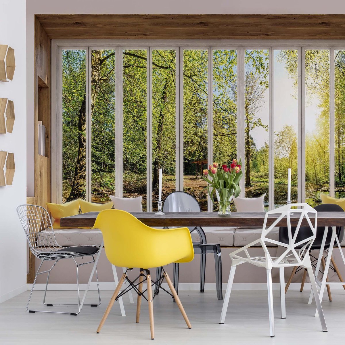 Fotobehangkoning - Fotobehang - Vliesbehang - Behang - Uitzicht op het ...