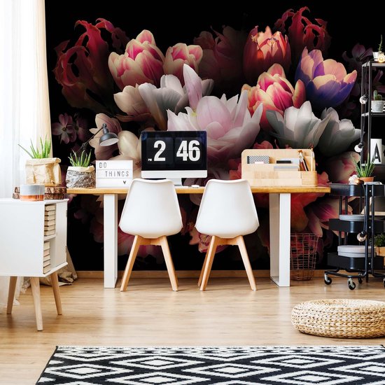 Fotobehang - Vlies Behang - Boeket Bloemen - 254 x 184 cm | bol.com