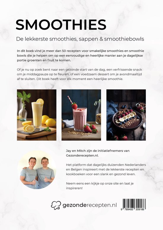 Smoothie Boek! 60 Heerlijke Smoothies en Smoothiebowls Recepten - Voor in de blender -... | bol