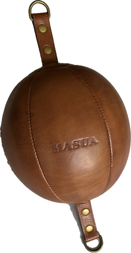 Masua Vintage double end boksbal leder | retro bokszak | 100% leer ...
