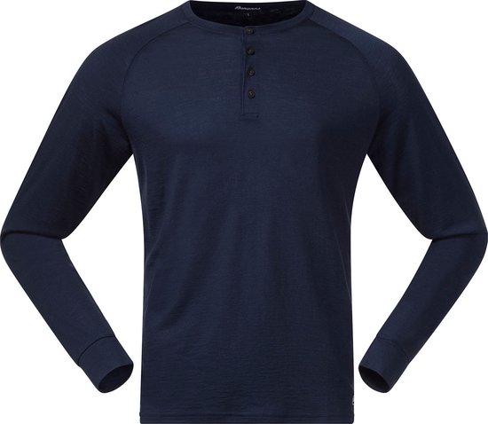 Bergans Lysebu Wool Henley - Navy blue - Maat Herren_XXl | bol.com