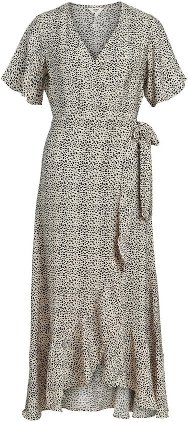 Object Leonora Sel S/s Wrap Long Dress 126 Jurken Dames - Rok - Jurk ...