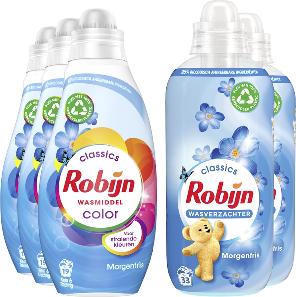 Robijn Perfect Match Morgenfris Wasmiddel en Wasverzachter Pakket - set ...