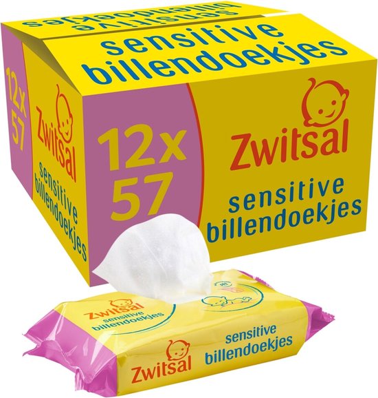 ZWITSAL BILLENDOEKJES SENSITIVE - 12x57st | bol