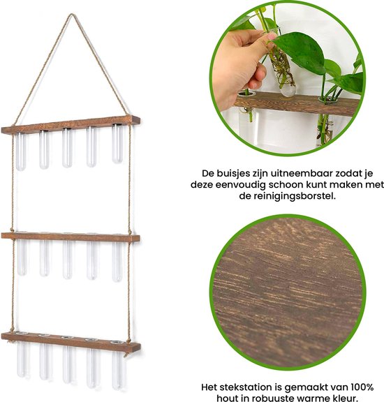 Trend24 Stek Station - Stekjes & stekglaasjes - Hout & Glas - 15 ...