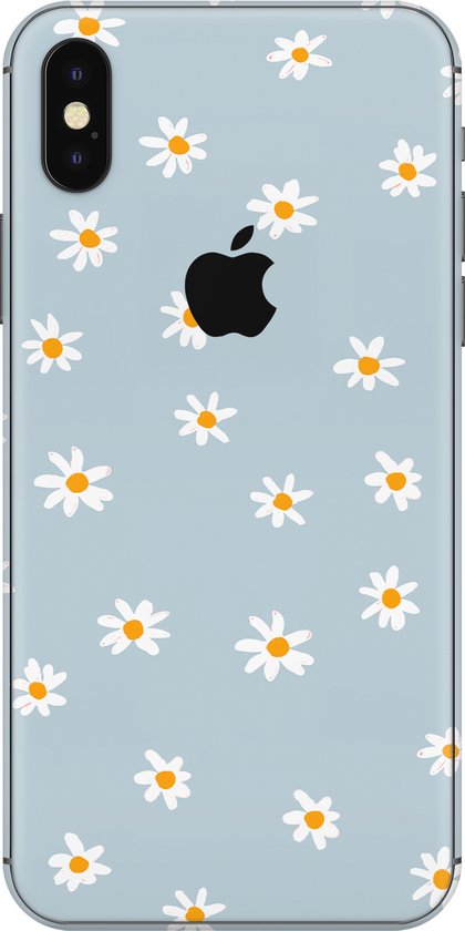DODO Covers - iPhone X - Bloemetjes - Sticker - Skin | bol.com