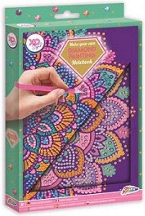 Grafix Diamond Painting A5 Hardcover notitieboek 100 pagina's (roze ...