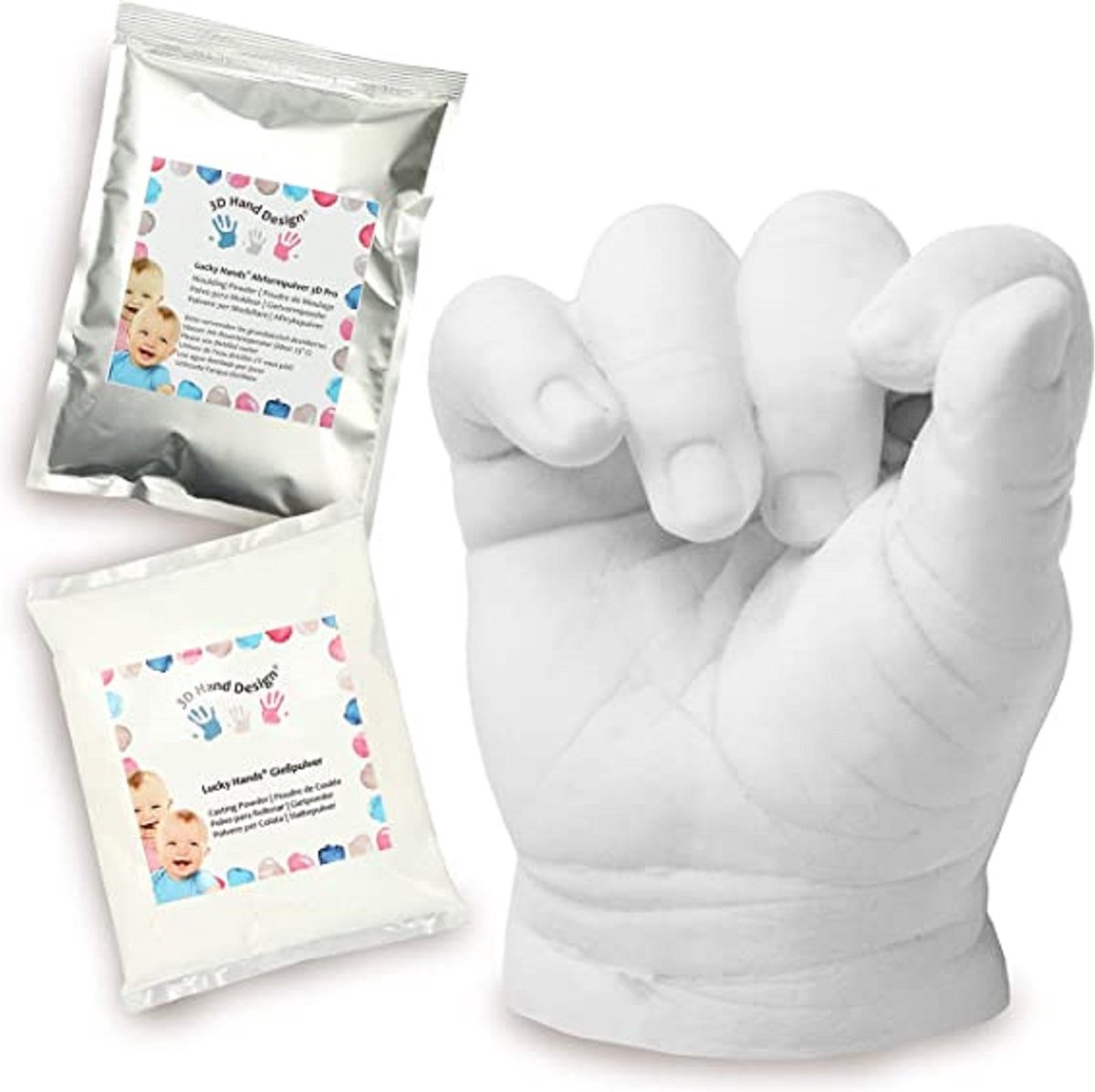 Plaster Hand Set - Hand Casting Kit for Plaster Hands Making - 3D ...