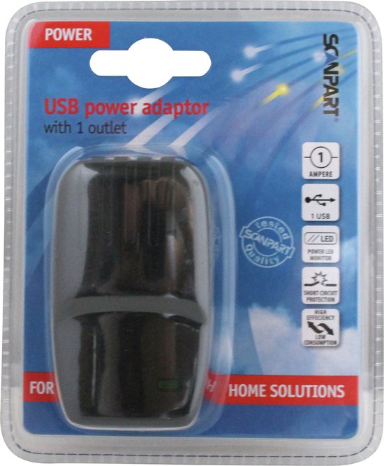 Scanpart USB 220V Adapter 5V-1A | bol