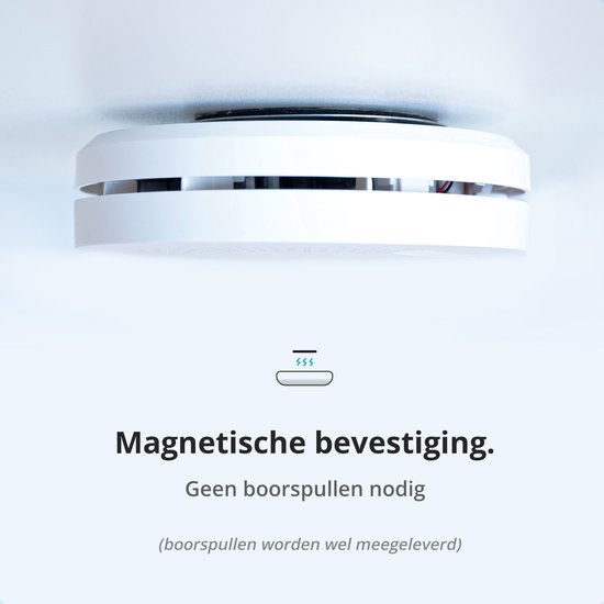 Fiux FXS-3 Slimme rookmelder - 10 Jaar batterij - Met magneet montageset - Koppelbaar... | bol