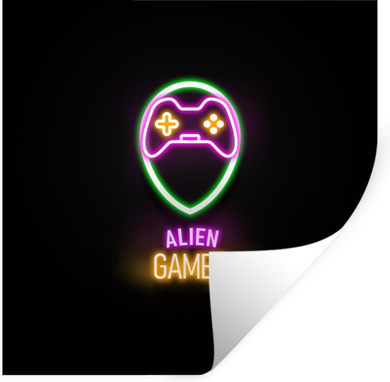 Muurstickers - Sticker Folie - Gaming - Quotes - Neon - Alien gamer ...