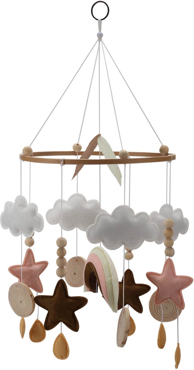 Muziekmobiel baby - Kersvers - Baby mobiel meisjes - roze - Box mobiel ...