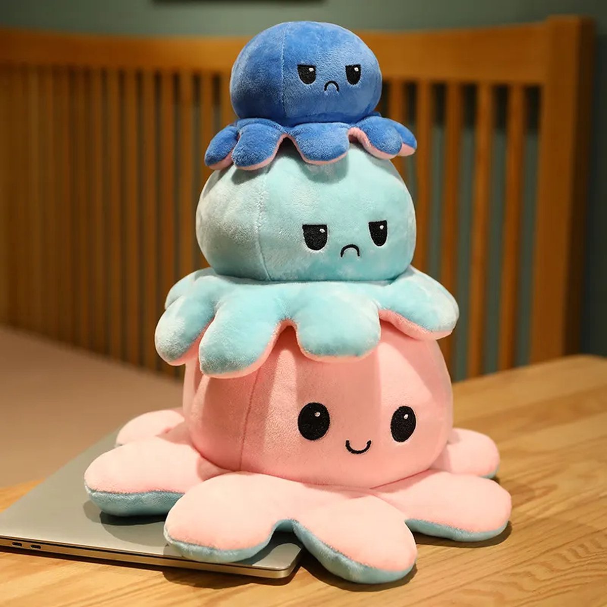 Octopus mood knuffel - Emotie knuffel - Knuffel - Mood - Verwisselbaar ...