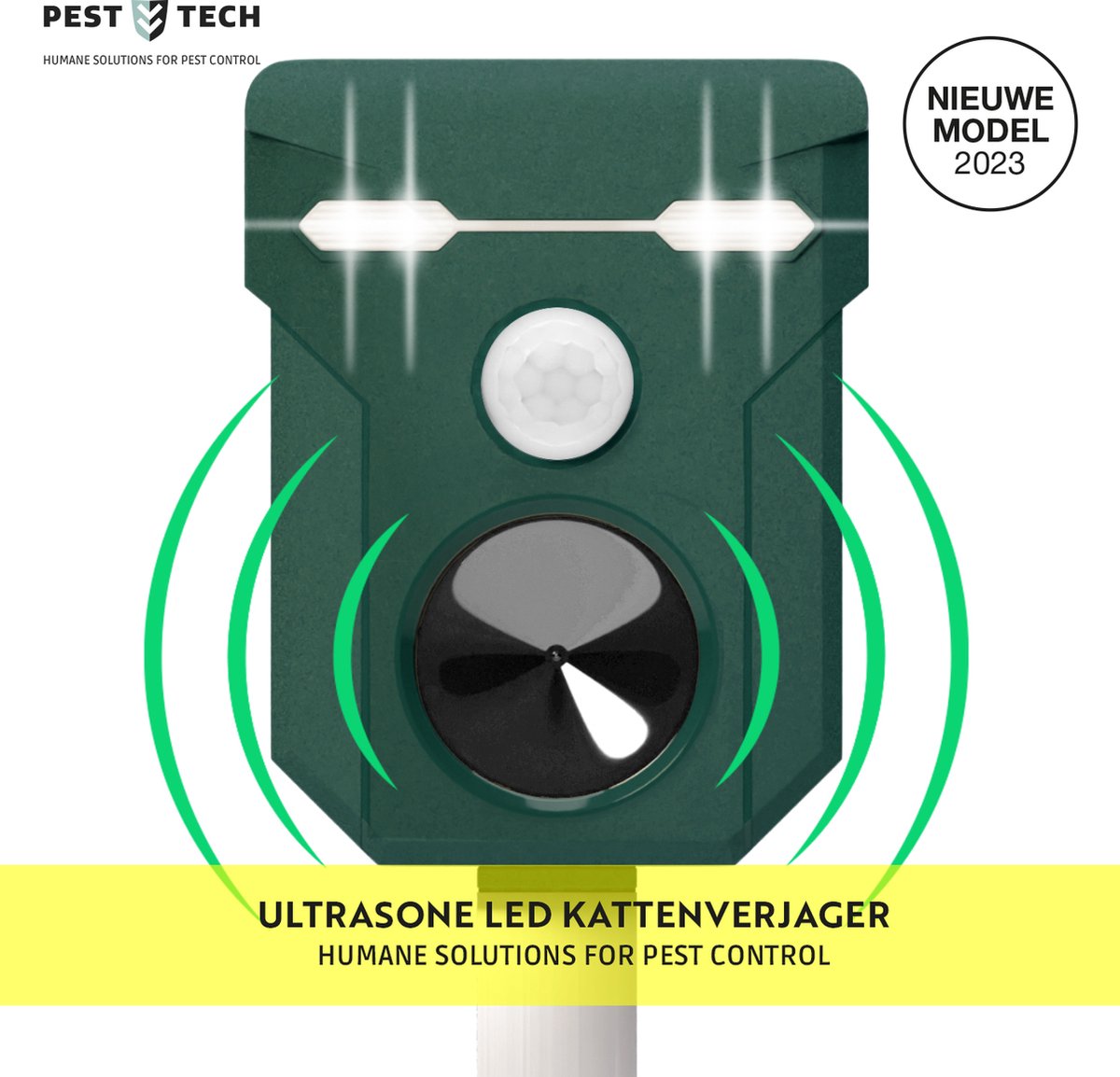 Pest-Tech PT-513 - Ultrasone Kattenverjager - met Smart-Modus ...