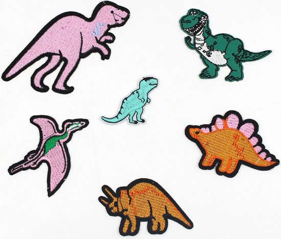 Dinosaurus strijkembleem – T-Rex - Tyrannosaurus Rex – Stegosaurus ...